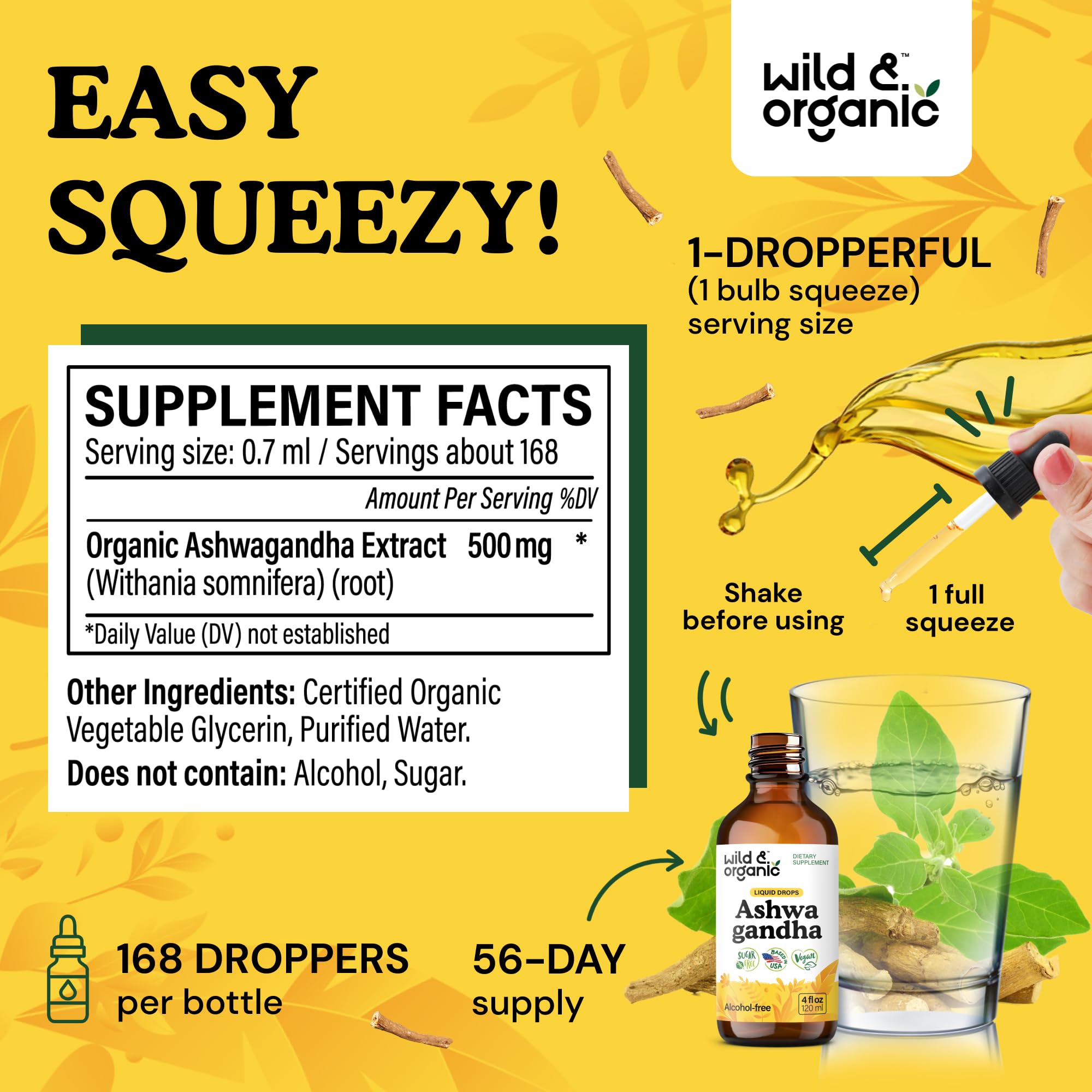No artificial additives in Ashwagandha drops