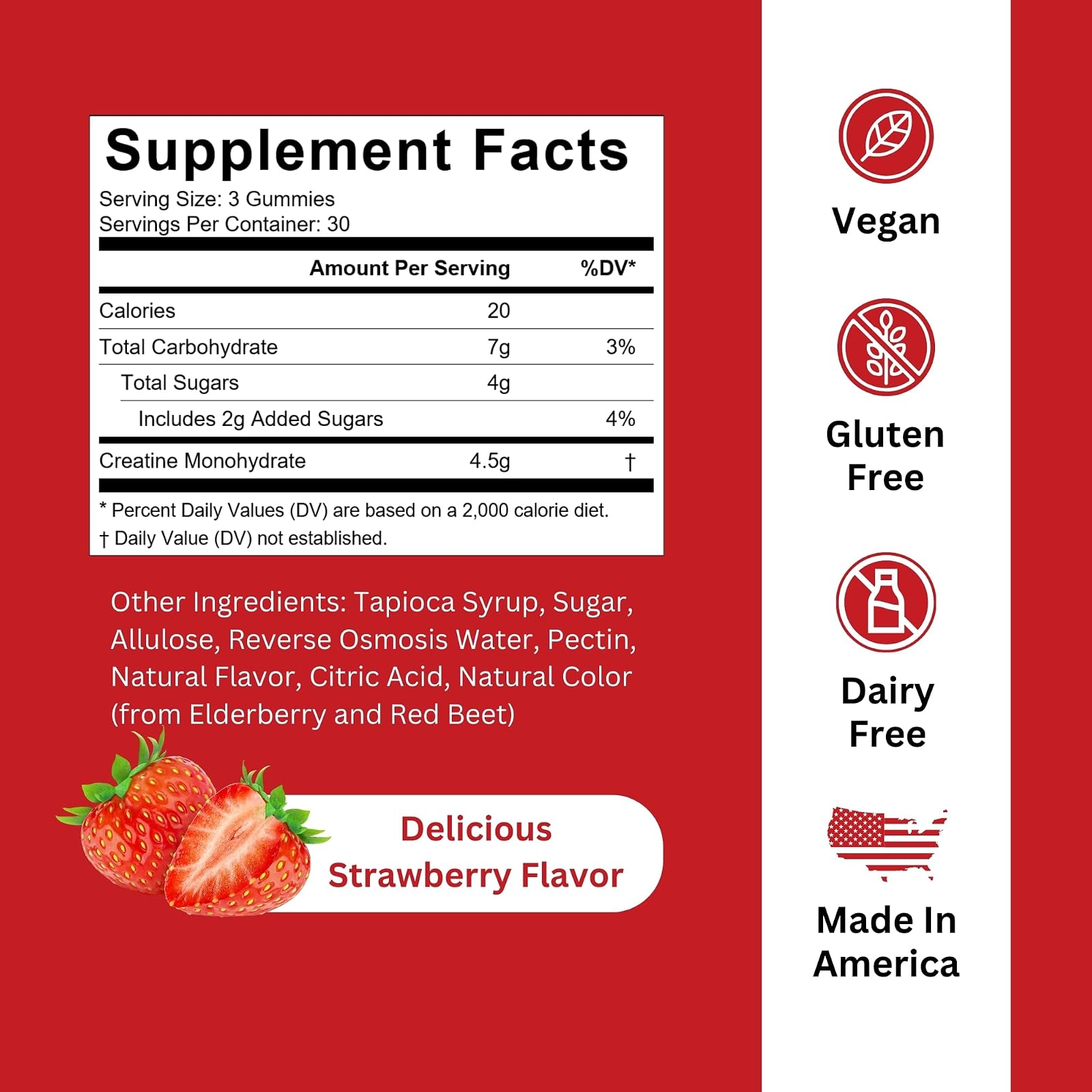 no artificial flavors creatine monohydrate