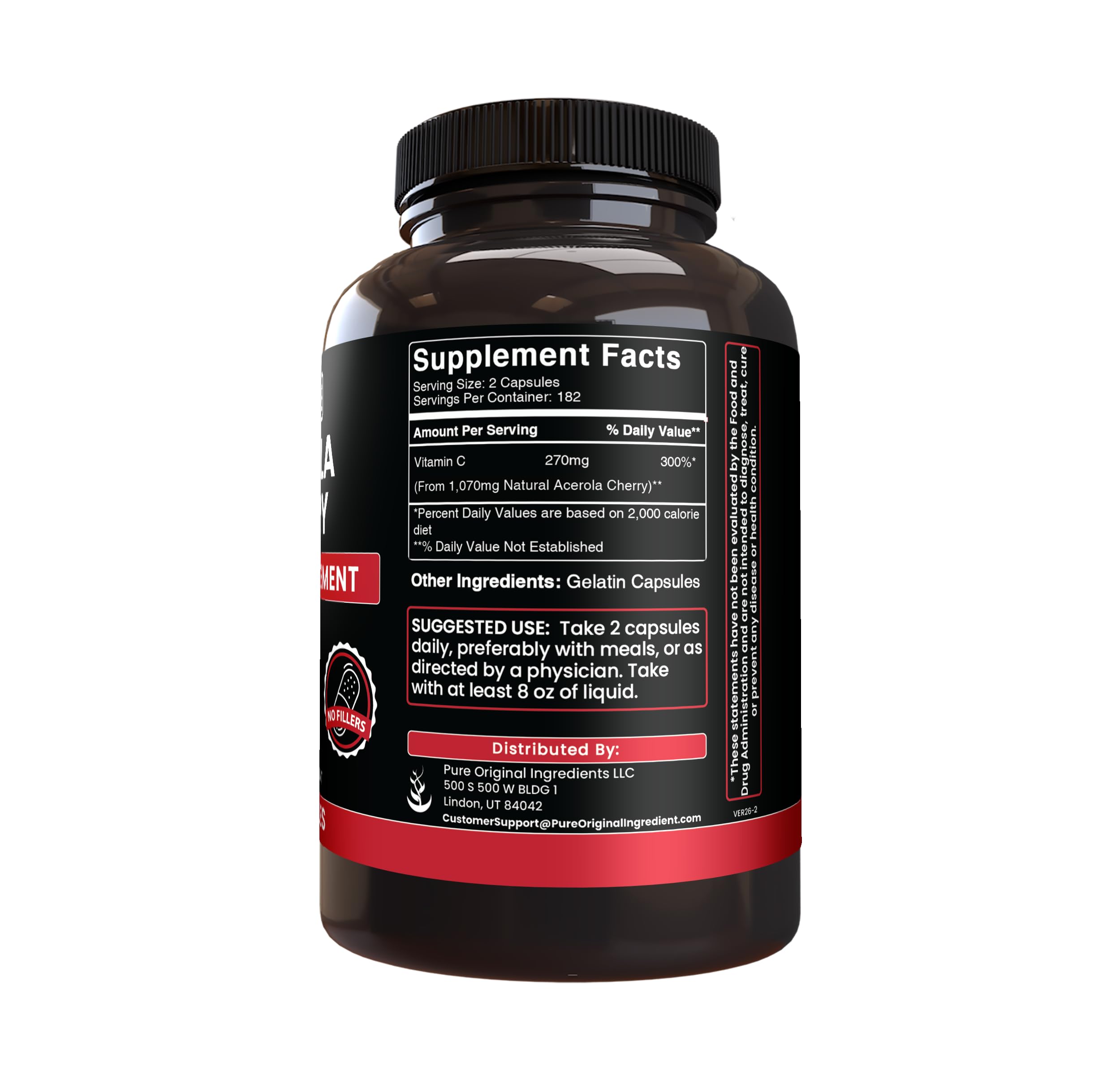 no fillers acerola cherry supplement