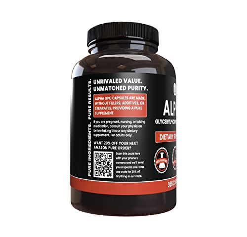 no fillers Alpha GPC capsules