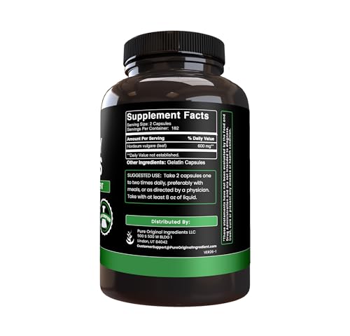 no fillers barley grass capsules