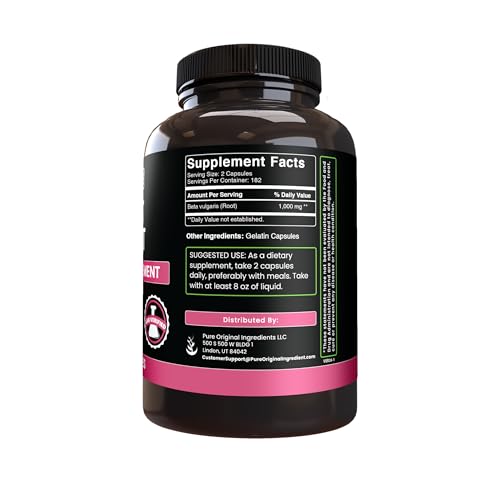 no fillers beet root capsules
