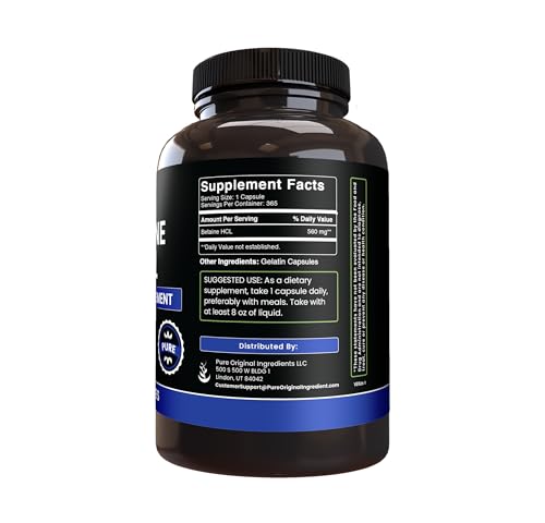 no fillers betaine HCL for purity