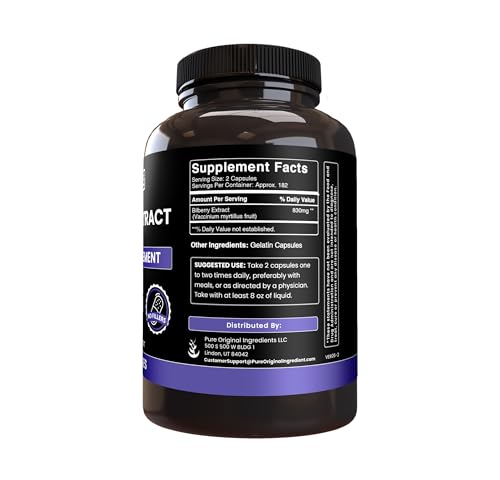 no fillers bilberry extract
