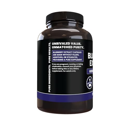 no fillers blueberry extract capsules