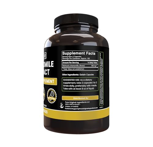 no fillers chamomile supplement benefits