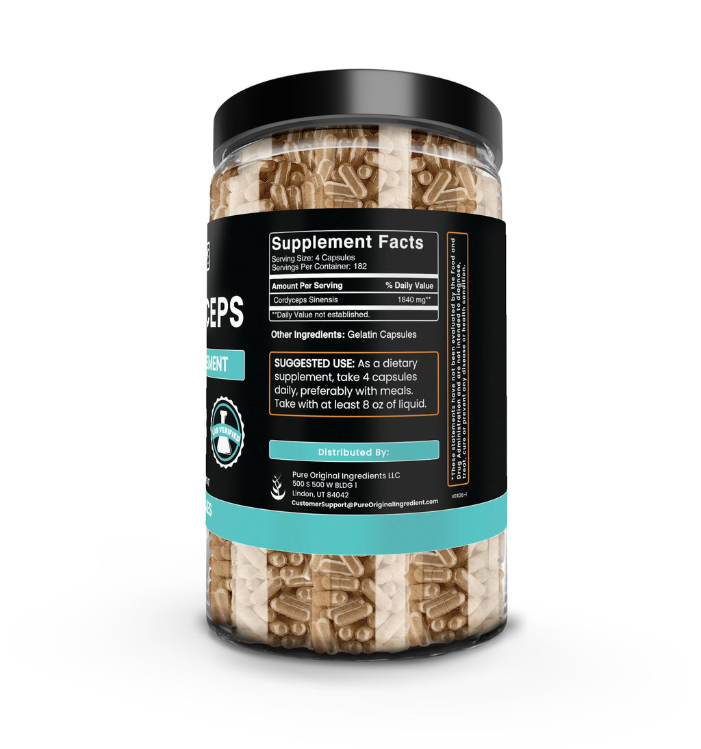 no fillers cordyceps mushrooms