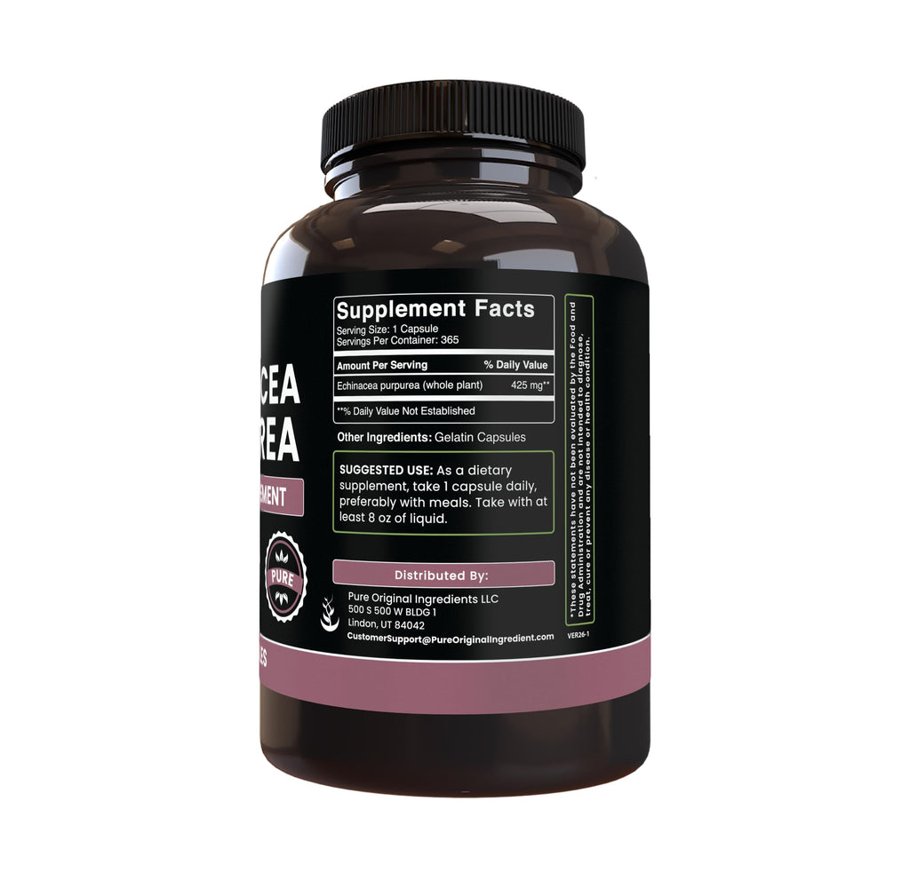 no fillers echinacea supplement capsules