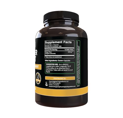 no fillers ginger supplements