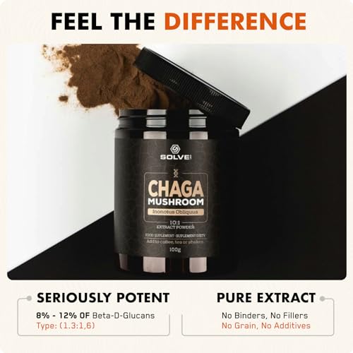 no fillers in chaga mushroom powder