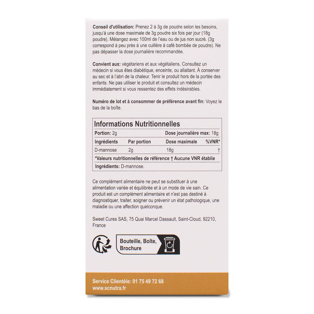no fillers in D-Mannose powder