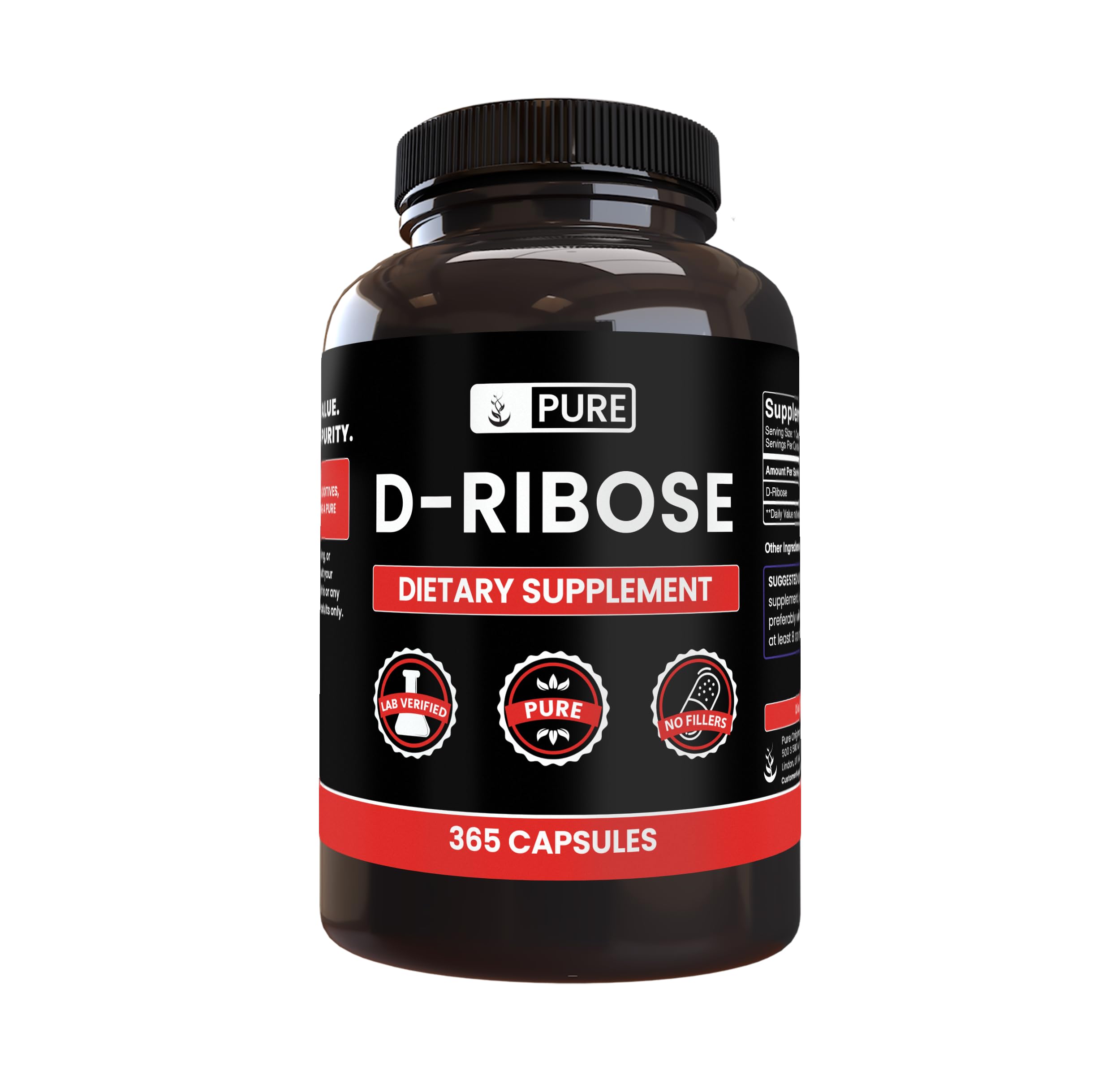 no fillers in D-Ribose supplement