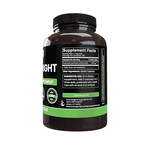 no fillers in pure eyebright capsules