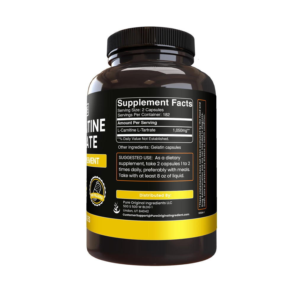 no fillers l-carnitine tartrate