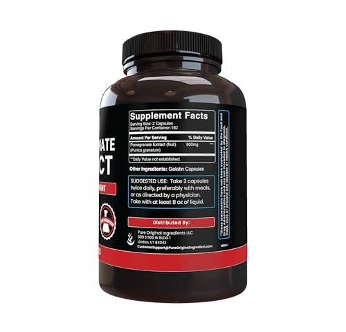 no fillers pomegranate extract capsules