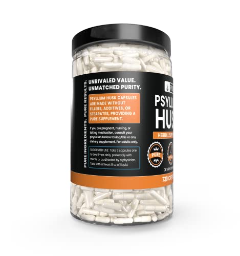 no fillers psyllium fiber capsules
