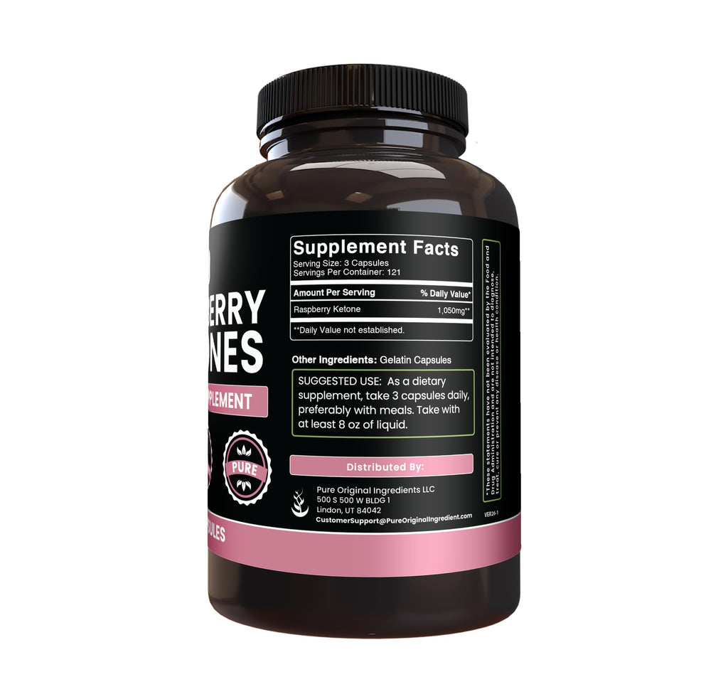 no fillers raspberry ketones capsules