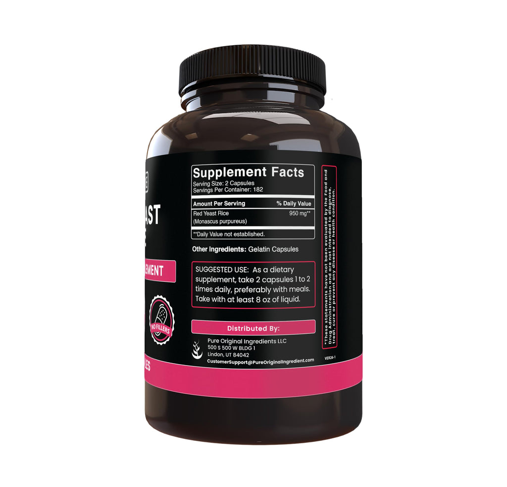 no fillers red yeast rice