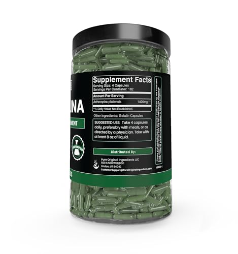 no fillers spirulina capsules Canada