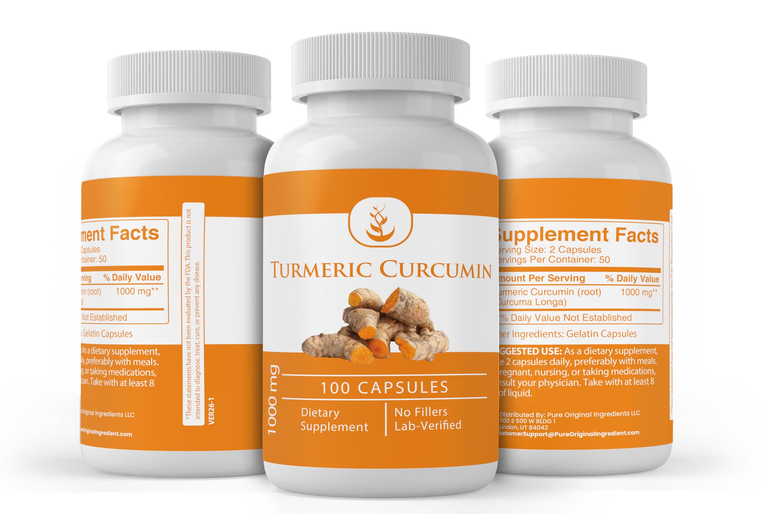 no fillers turmeric capsules