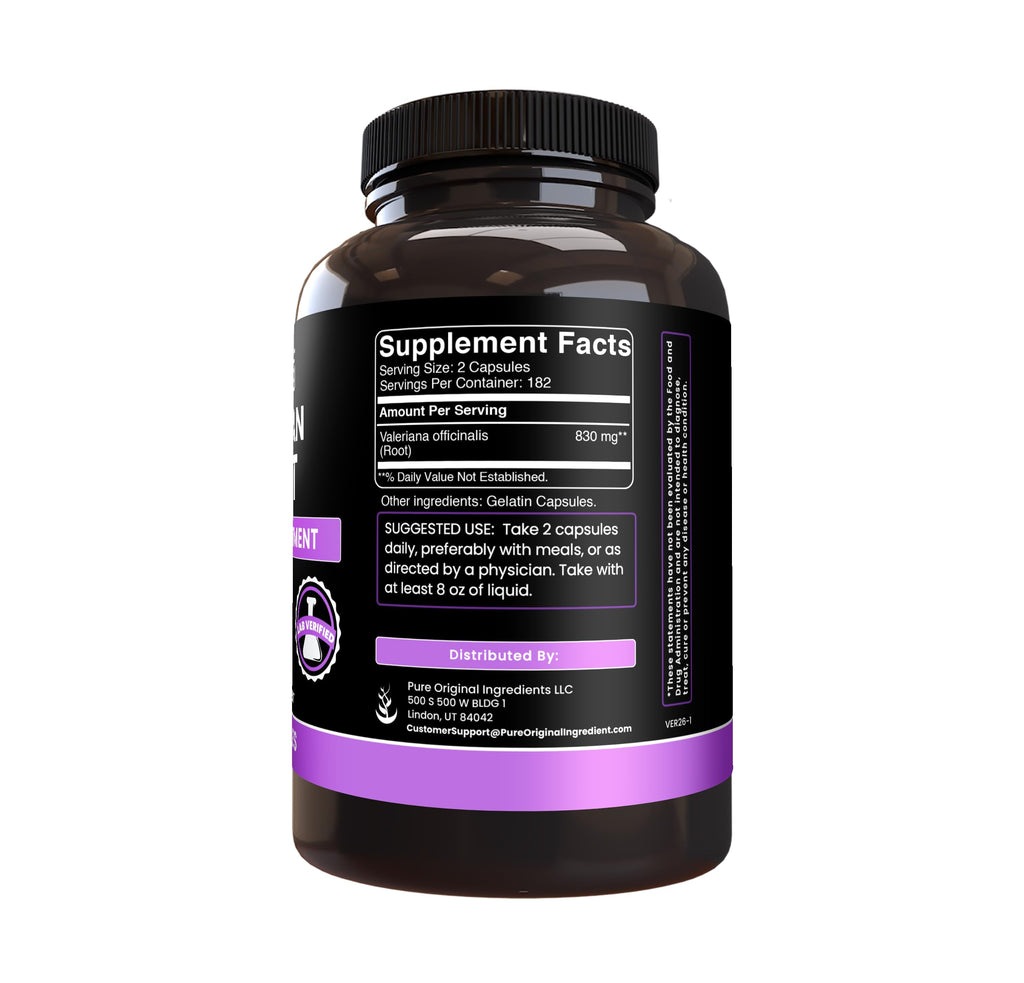 no fillers valerian capsules
