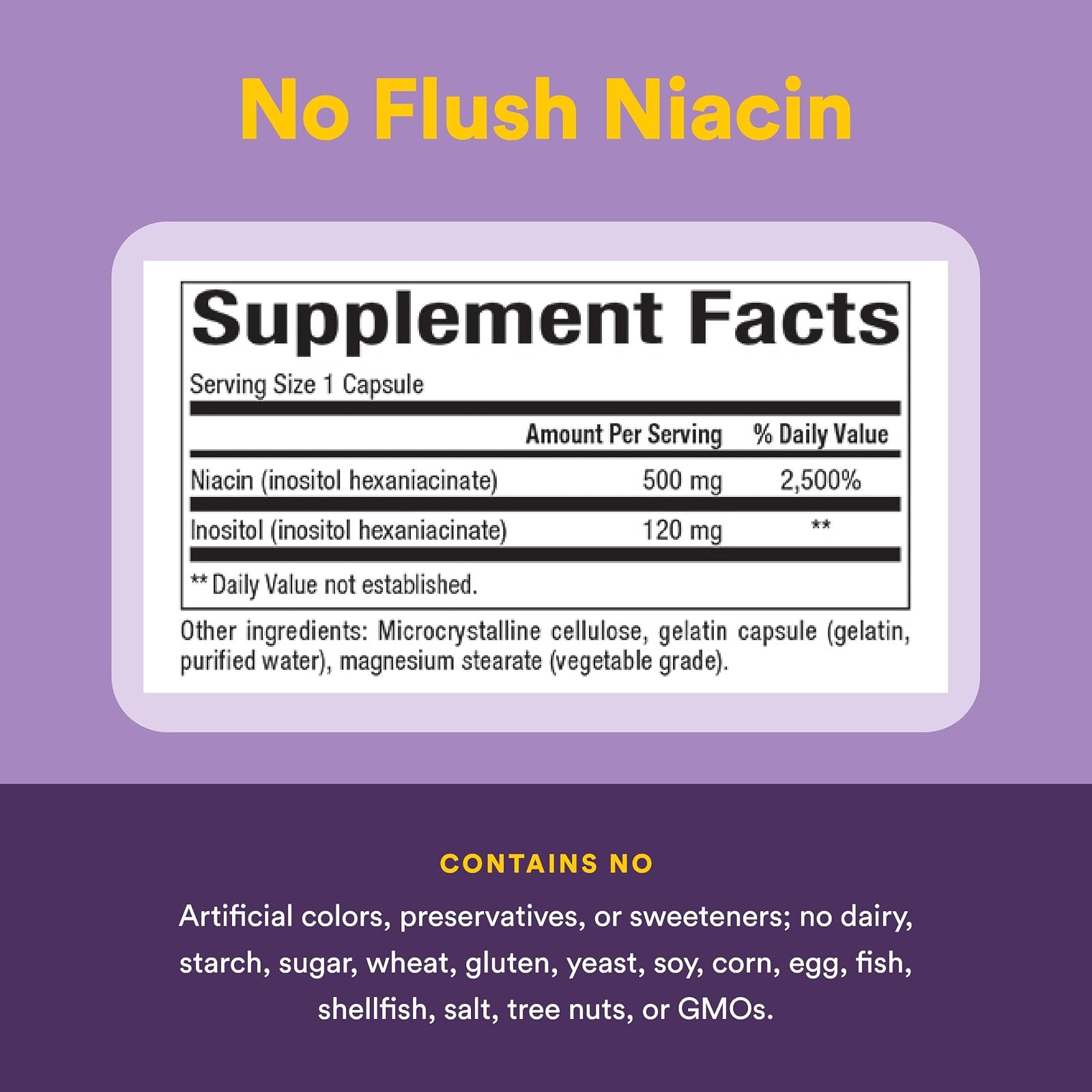 No Flush Niacin for energy support