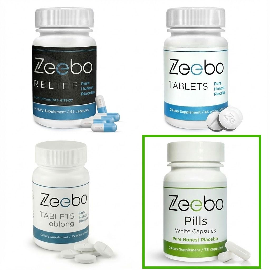 No-logo vitamin capsules for simplicity