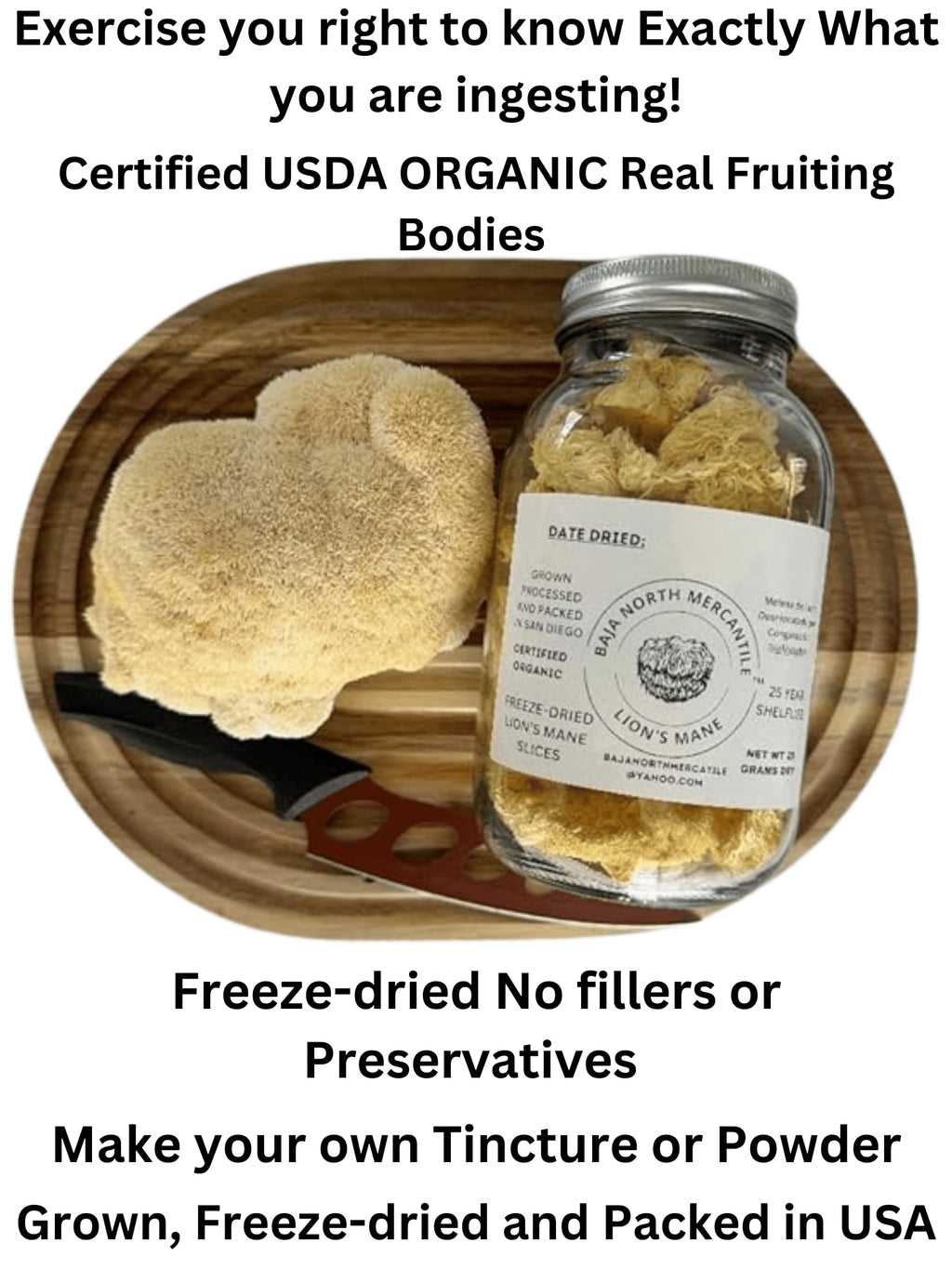 no refrigeration needed mushroom jar