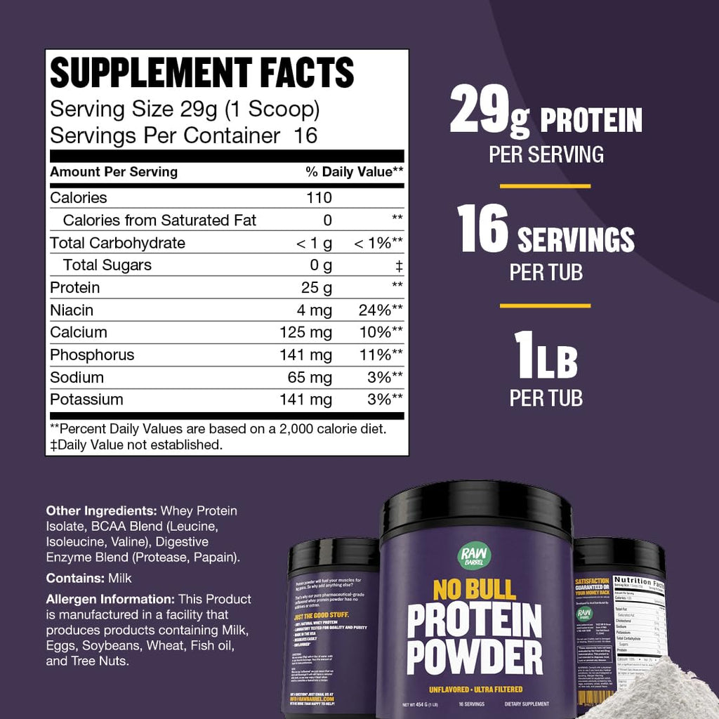 no sugar added whey protein supplement