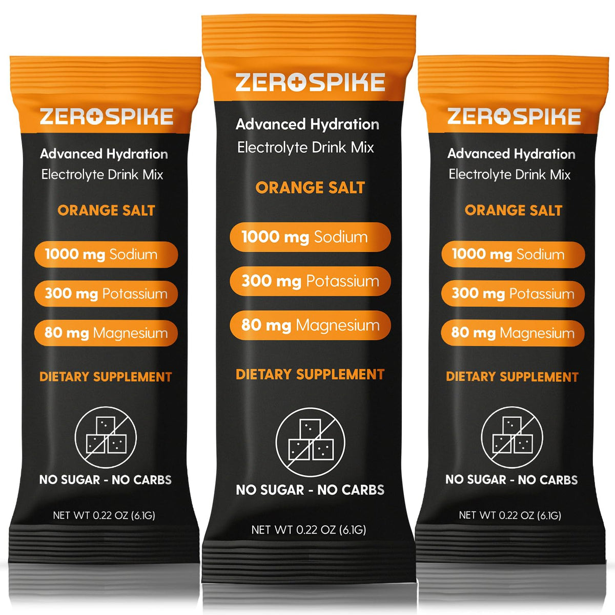 No Sugar electrolytes powder packets