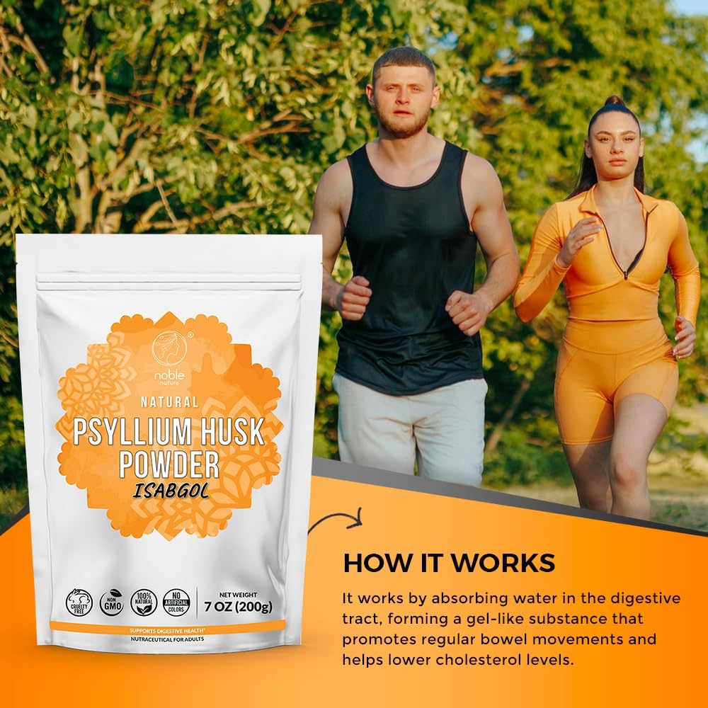 Noble Nature psyllium for constipation relief