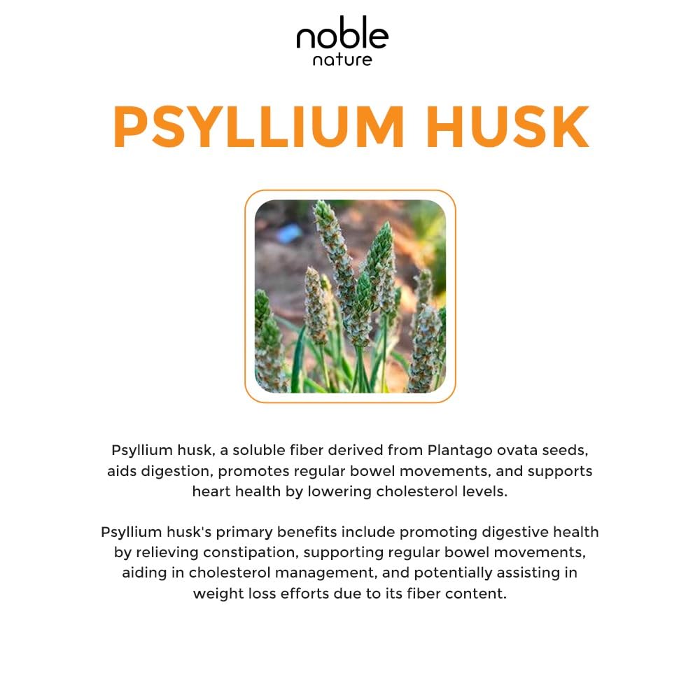 Noble Nature psyllium for healthy lifestyle