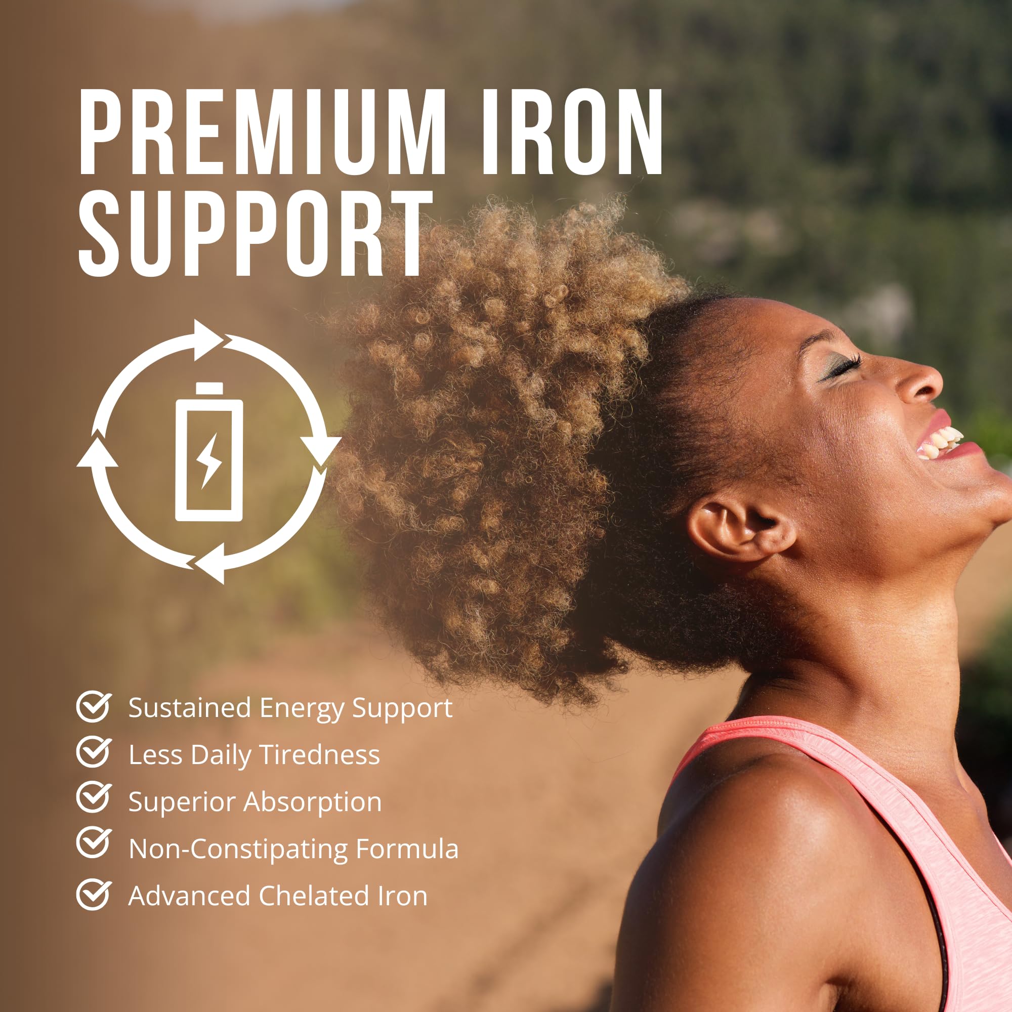 non-constipating iron for blood support