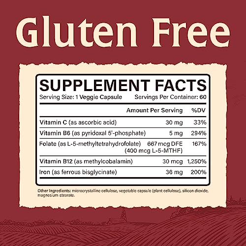 Non-constipating iron for energy