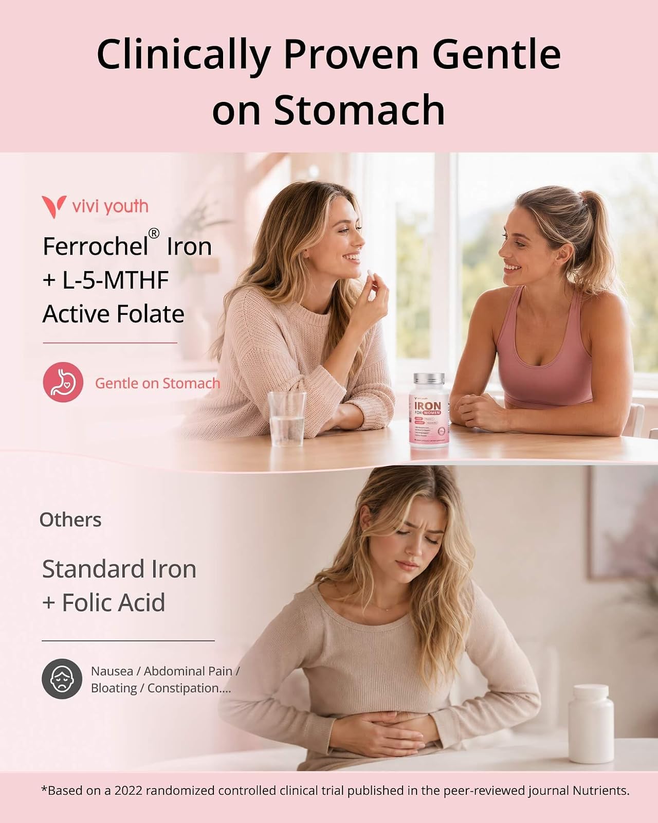 Non-constipating iron supplement
