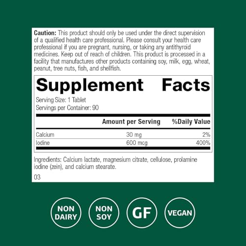 non-dairy iodine for endocrine support