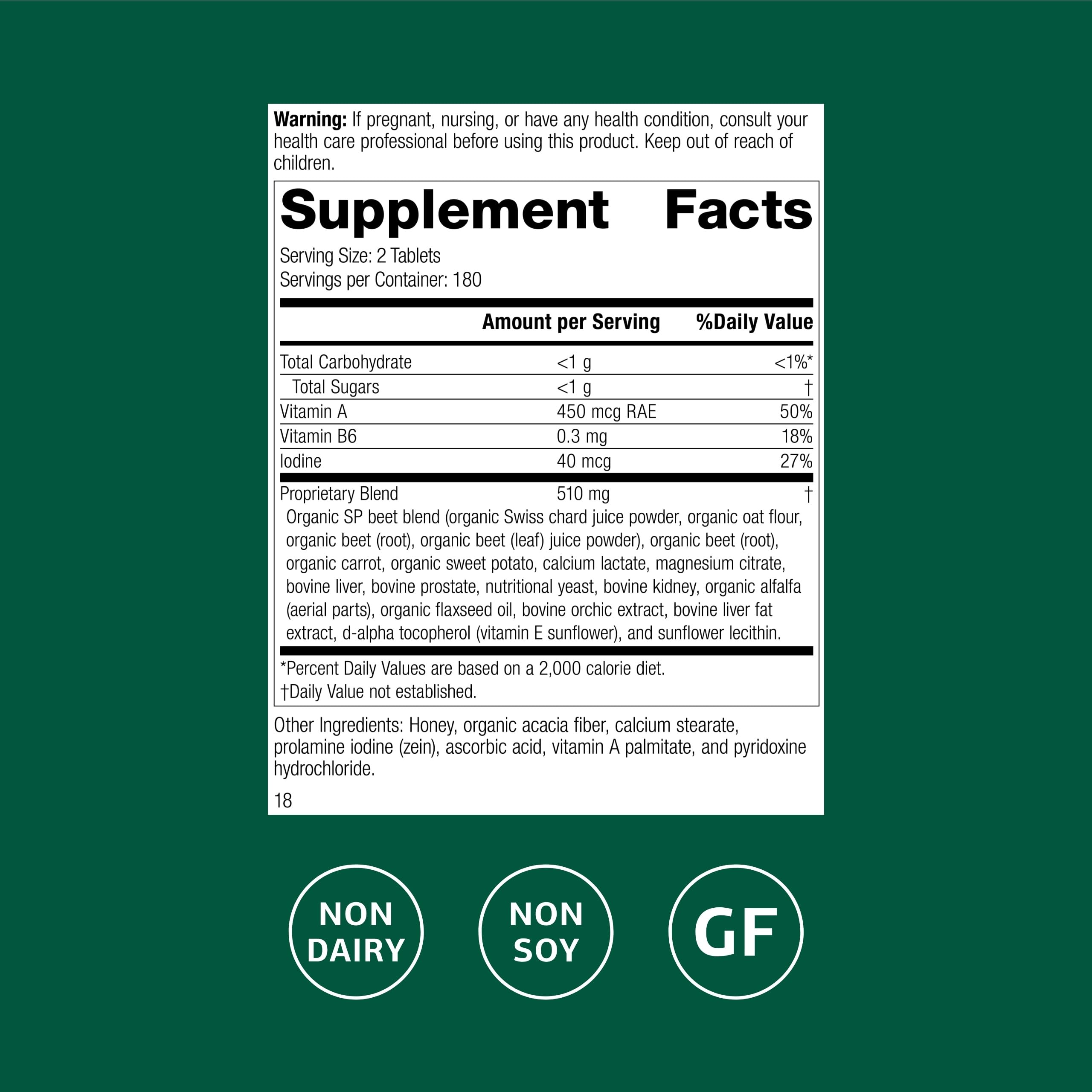 non-dairy liver care supplement