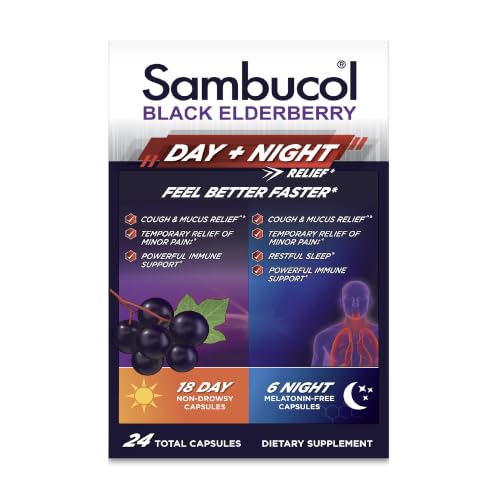 Non-drowsy elderberry relief for daytime