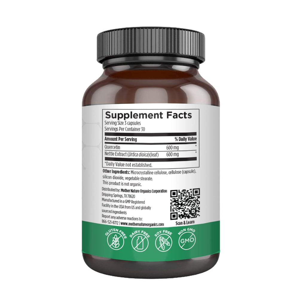 Non-drowsy nettle capsules for energy