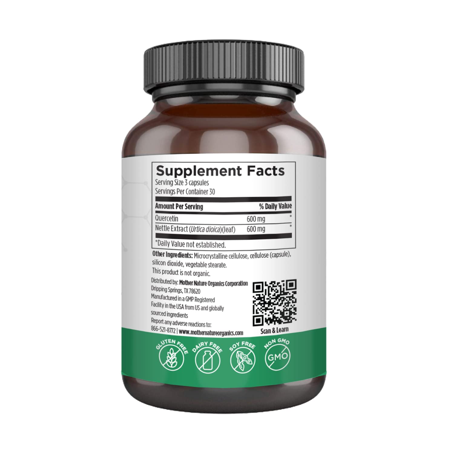 Non-drowsy nettle capsules for energy