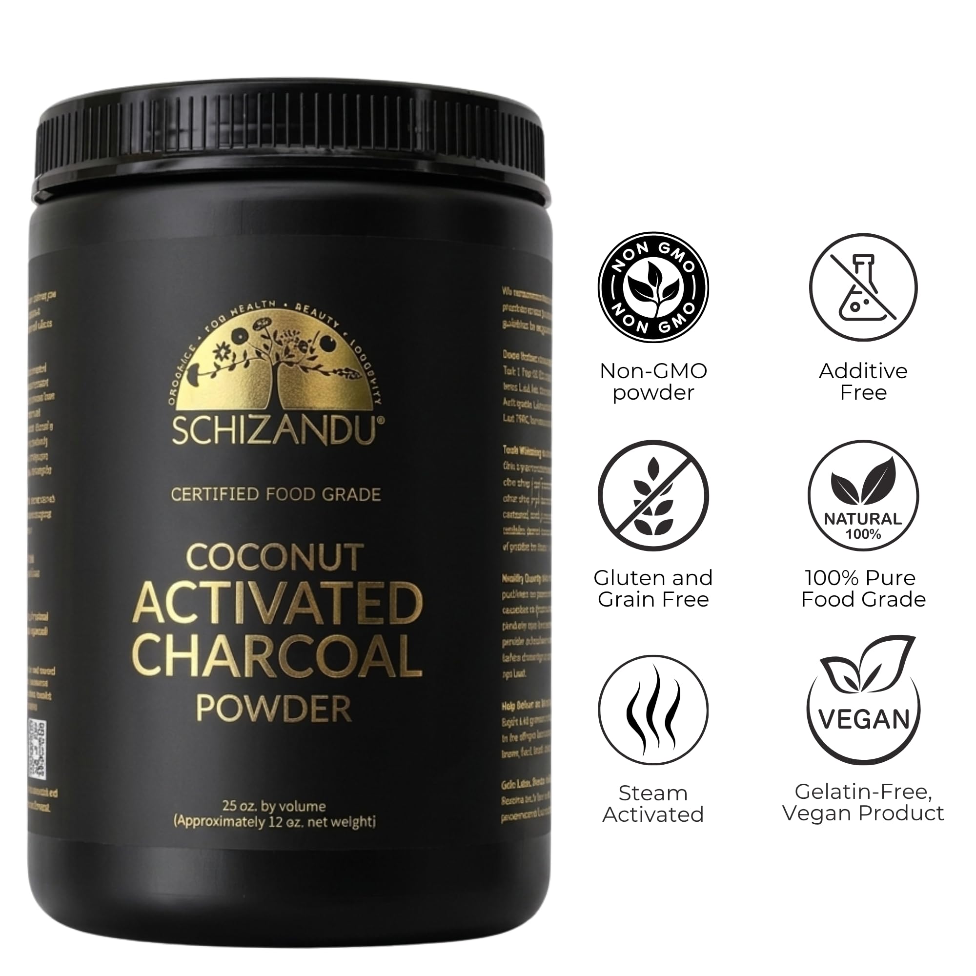 non-GMO activated charcoal for oral care