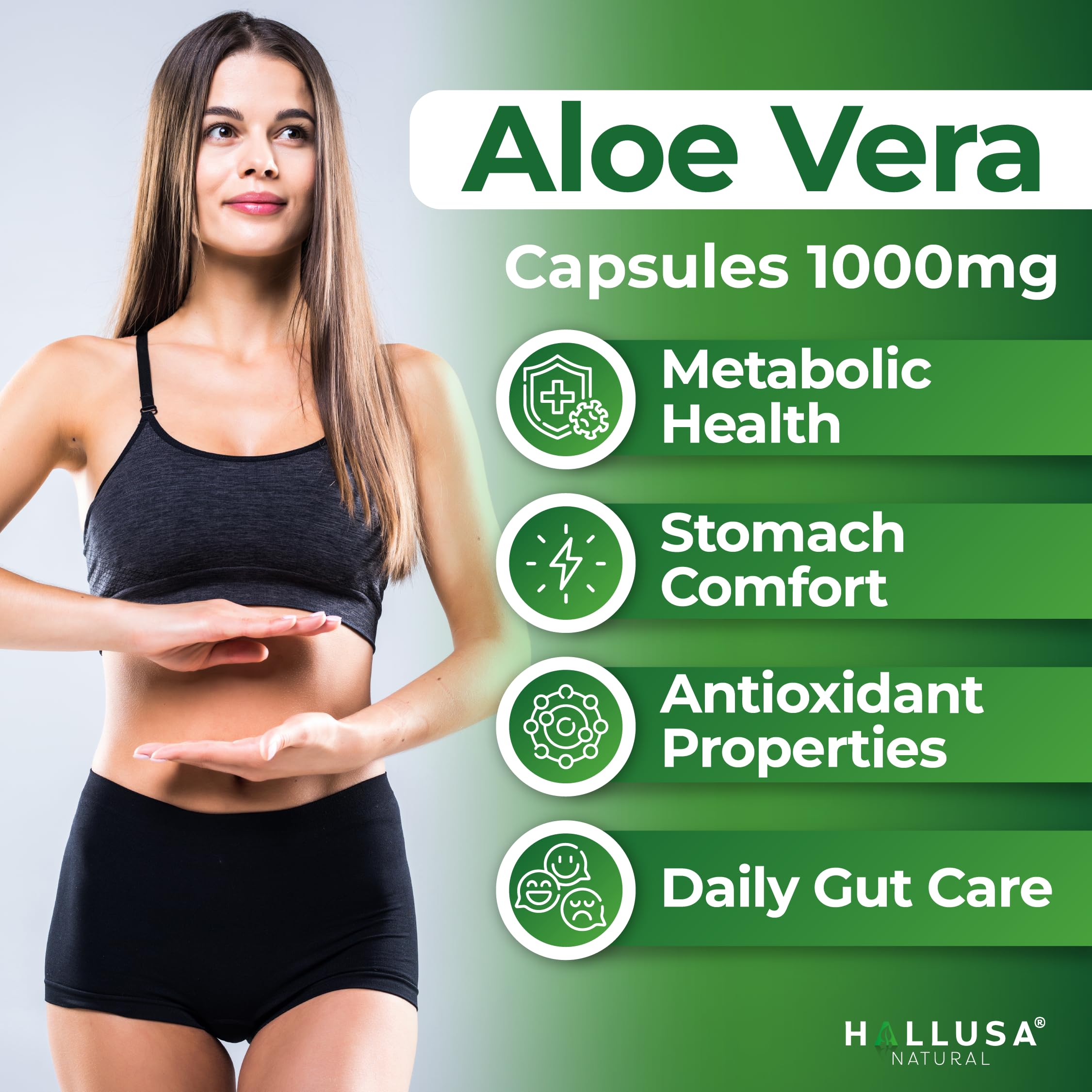 Non-GMO aloe vera supplements for skin support