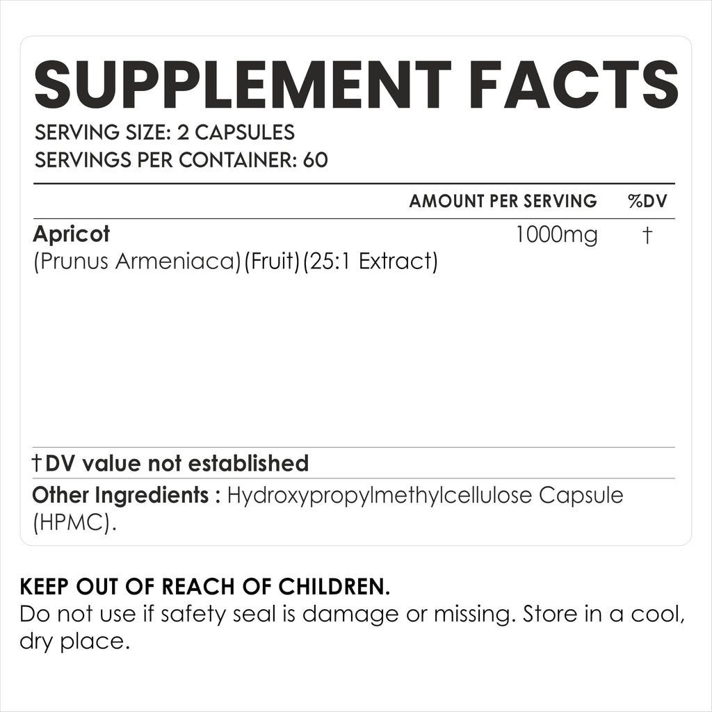 non-GMO apricot extract supplement