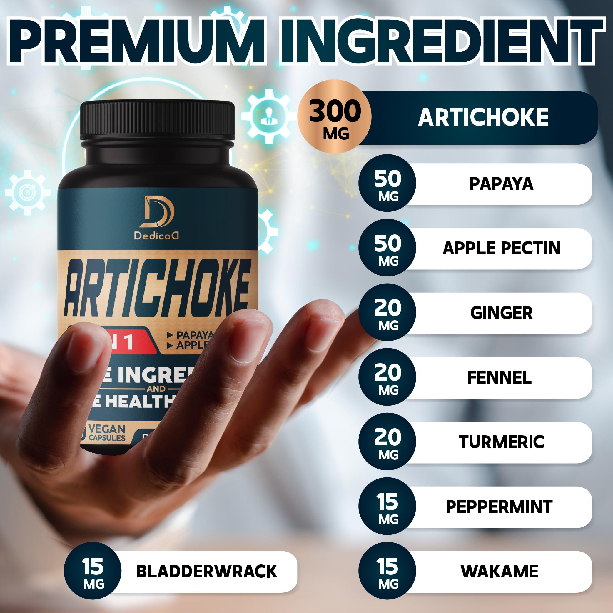 non-GMO artichoke supplement for wellness