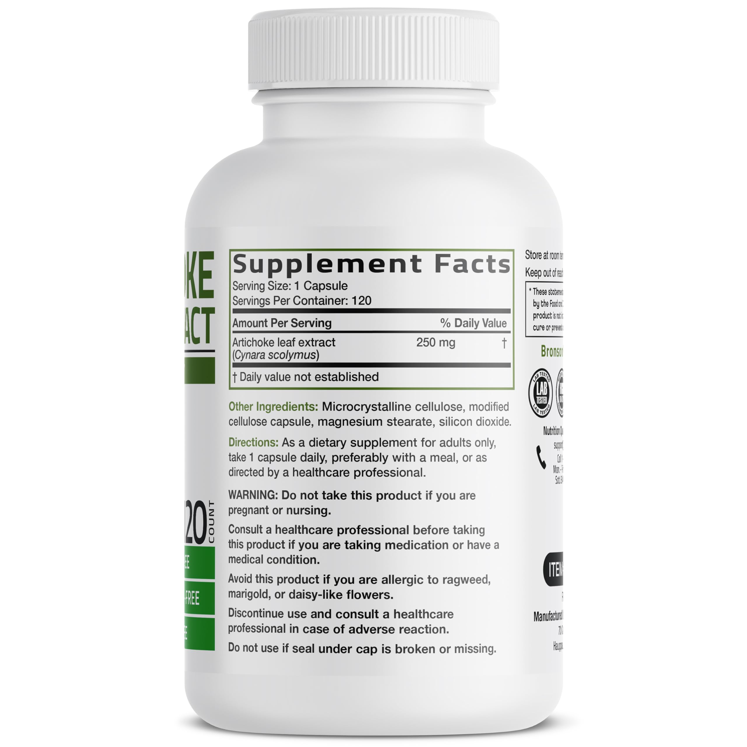 non-GMO artichoke supplement for wellness