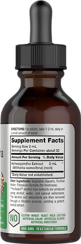 non-GMO ashwagandha drops for relaxation