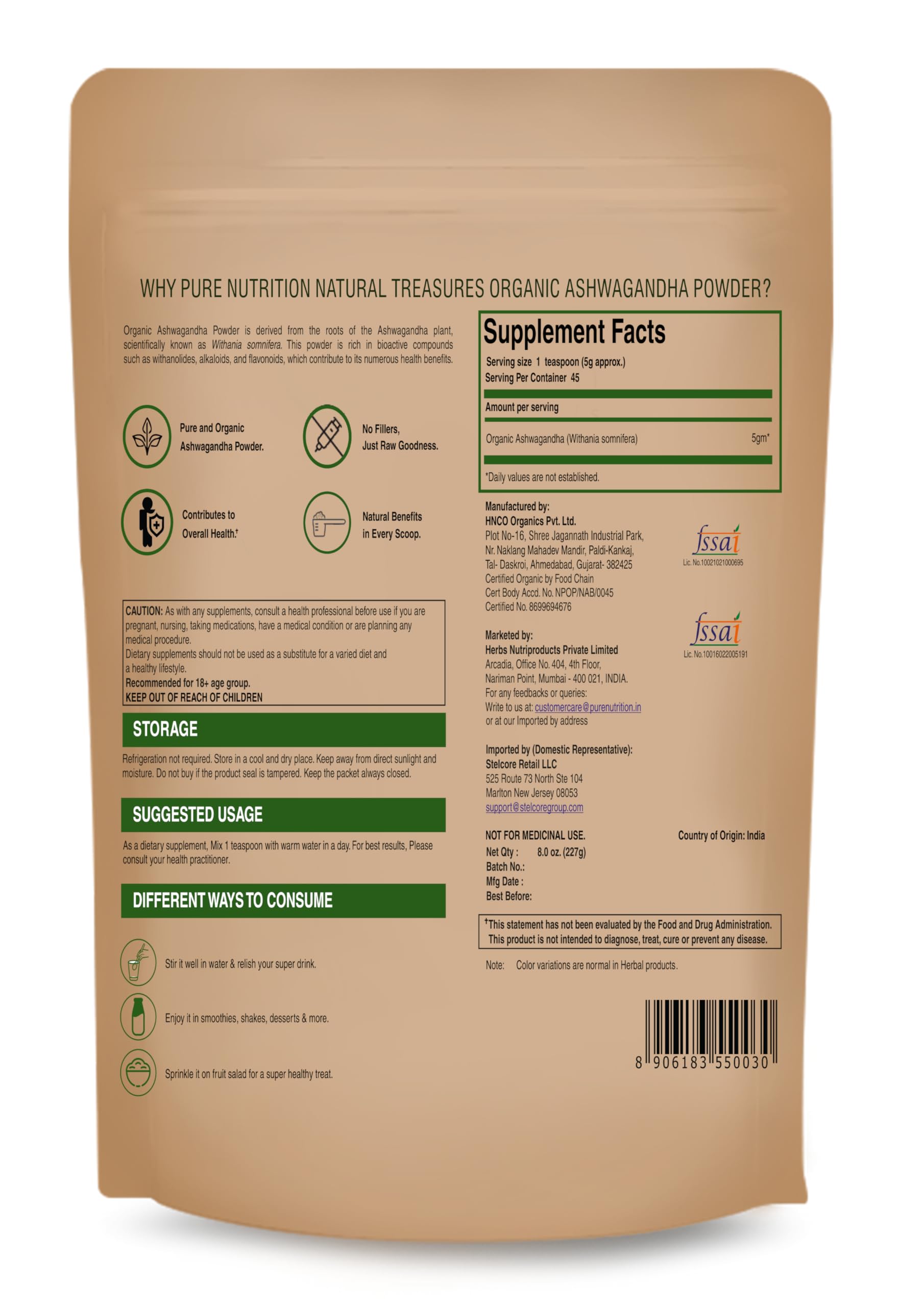 non-GMO ashwagandha for daily wellness