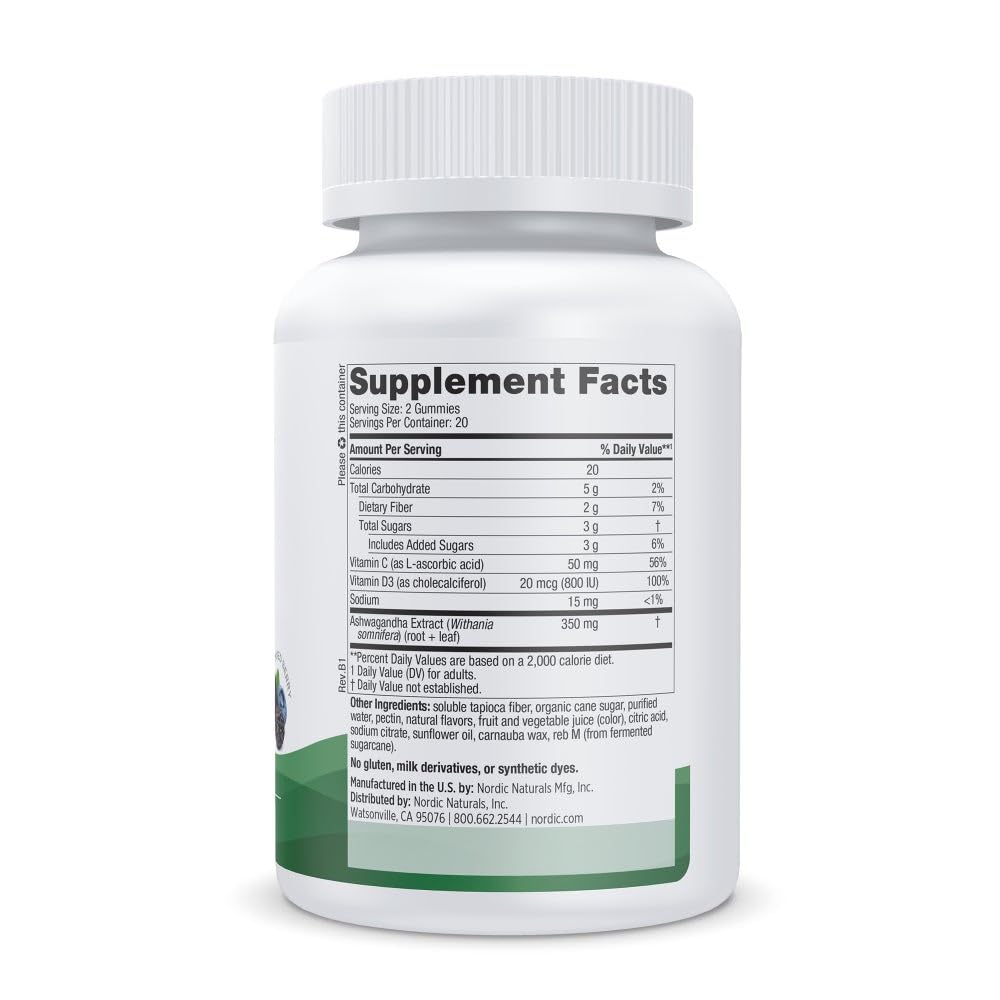Non-GMO ashwagandha gummies for immune health