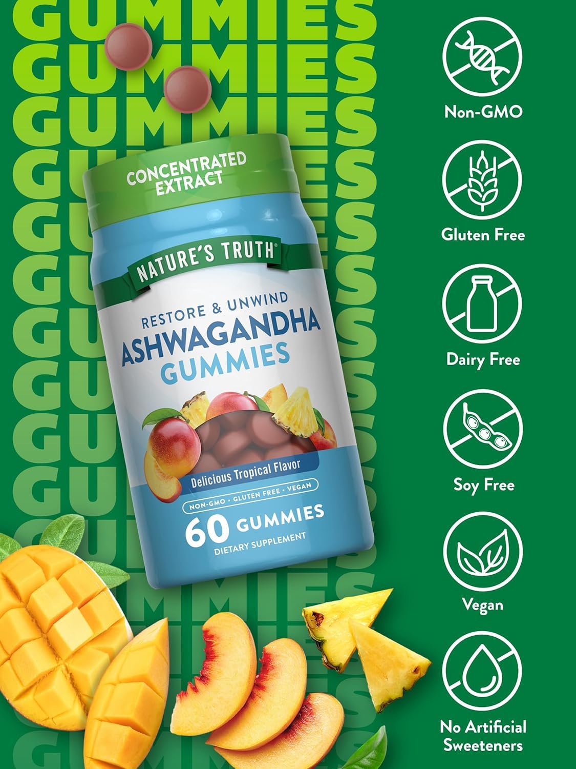 Non-GMO ashwagandha gummies for wellness