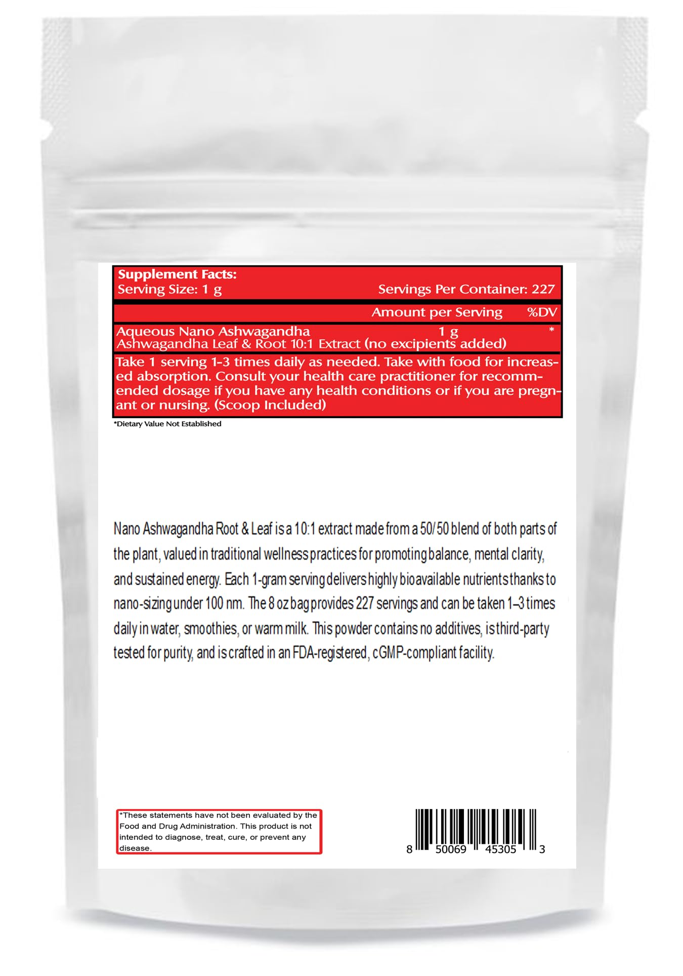 Non-GMO ashwagandha root powder benefits